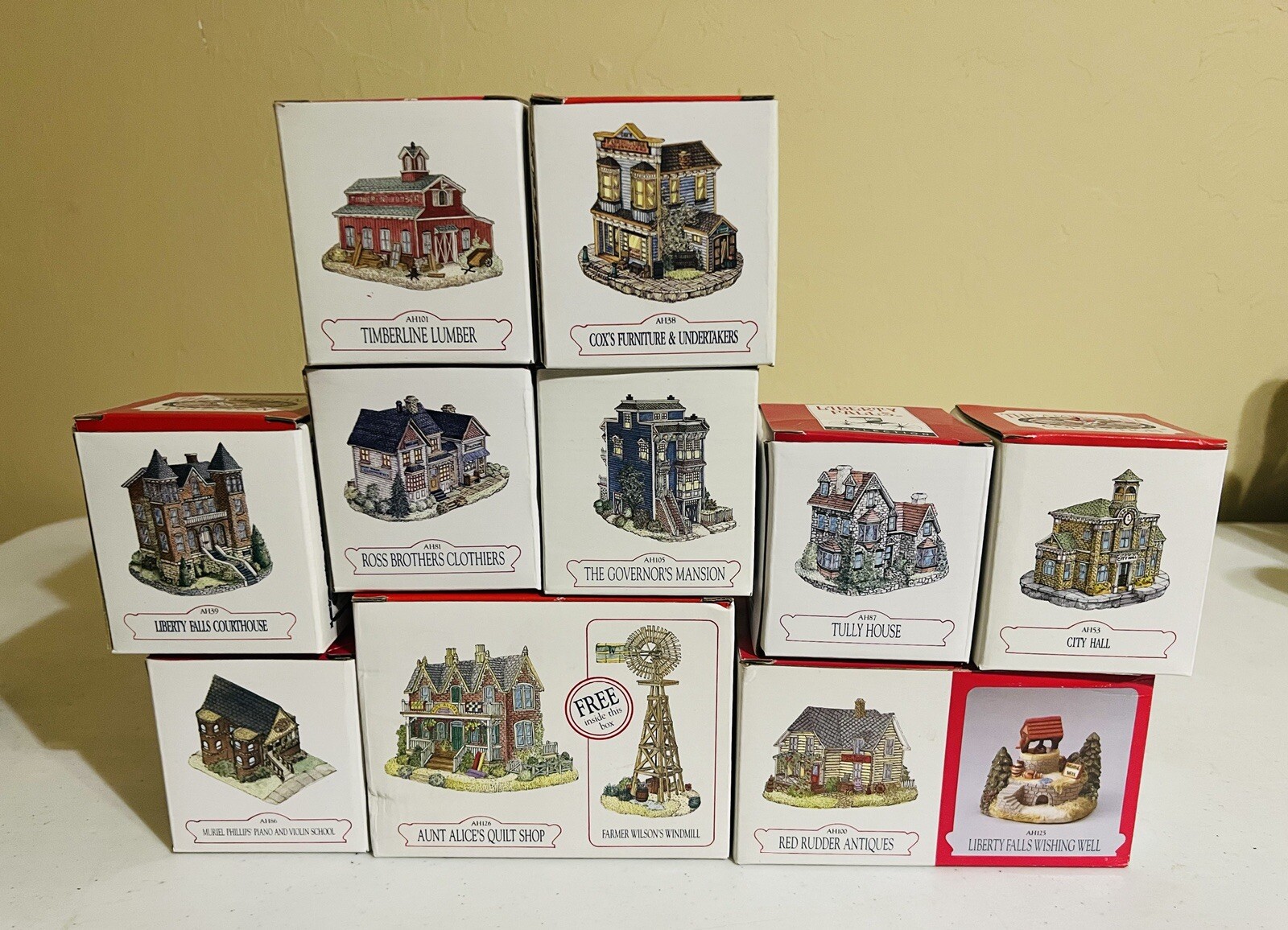 Vintage Collectible Liberty Falls Americana Collection Buildings Scenes ...