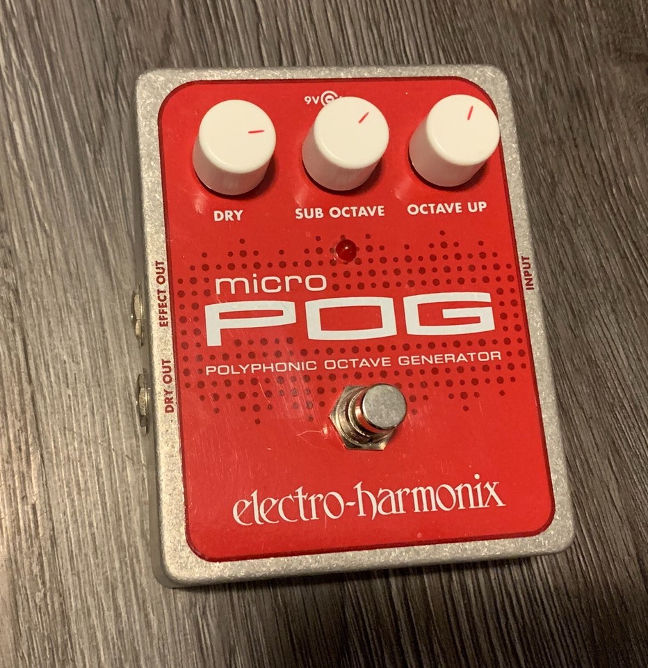 Electro-Harmonix Micro Pog Polyphonic Octave Generator Effects Pedal | eBay
