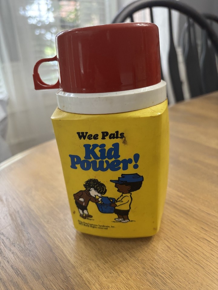 Vintage 1973 Wee Pals Kid Power Metal Lunch Box and Thermos | eBay