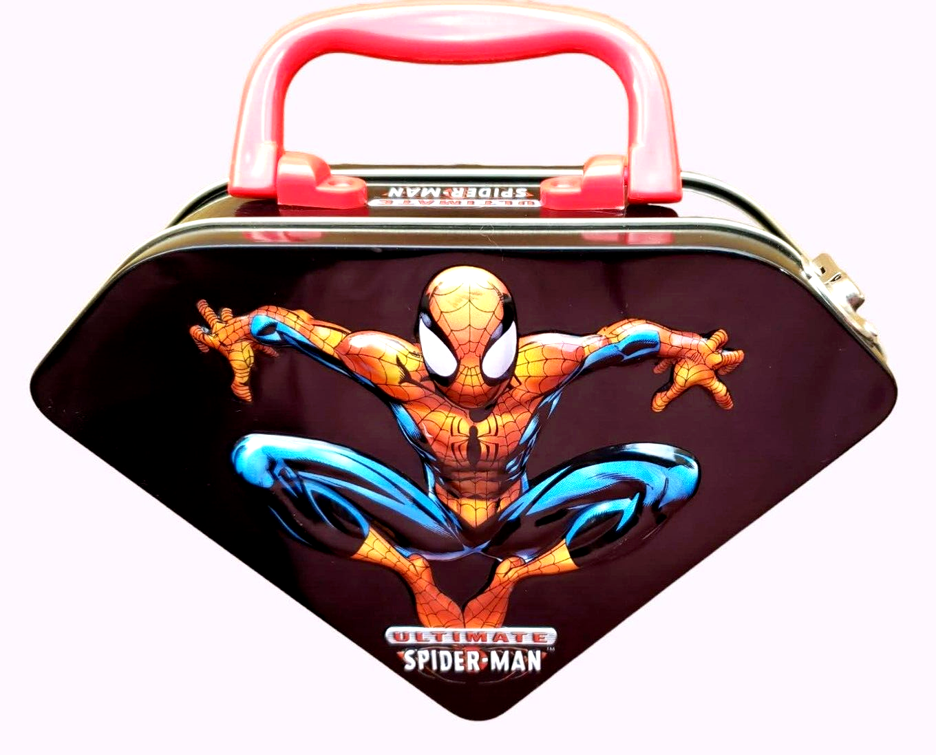 2001 The Tin Box Company Marvel Comics 3D Embossed ULTIMATE SPIDER-MAN ...