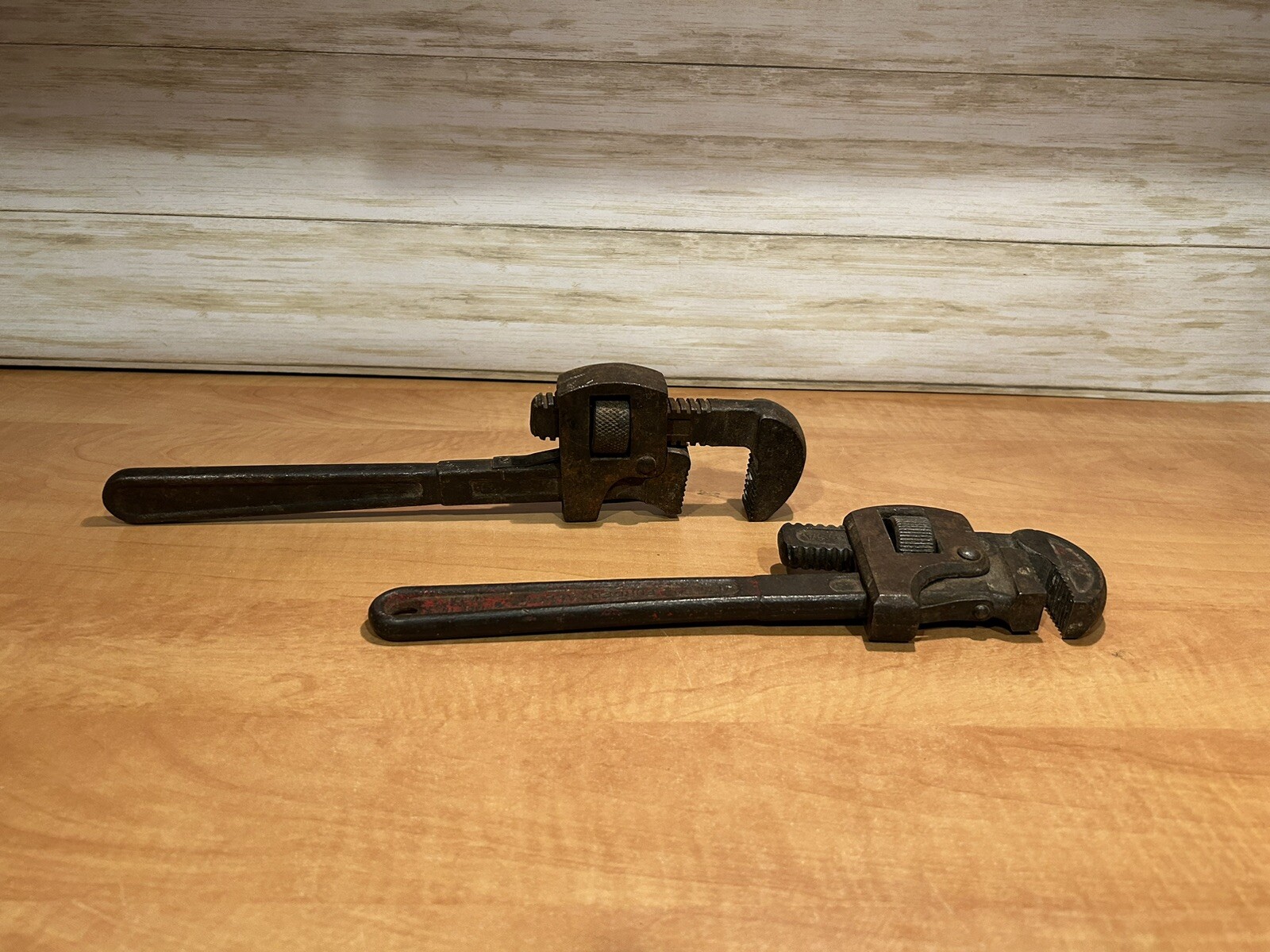 2 Vintage Dunlap Pipe Wrenches lot USA Made | eBay