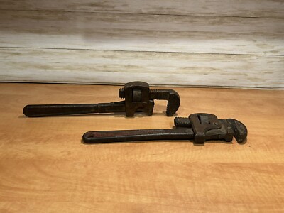 2 Vintage Dunlap Pipe Wrenches lot USA Made | eBay