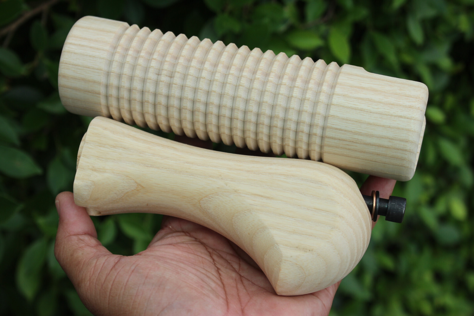 MOSSBERG 590 SHOCKWAVE 12 GA WOOD STOCK & FOREND BIRDSHEAD UNSTAINED ...