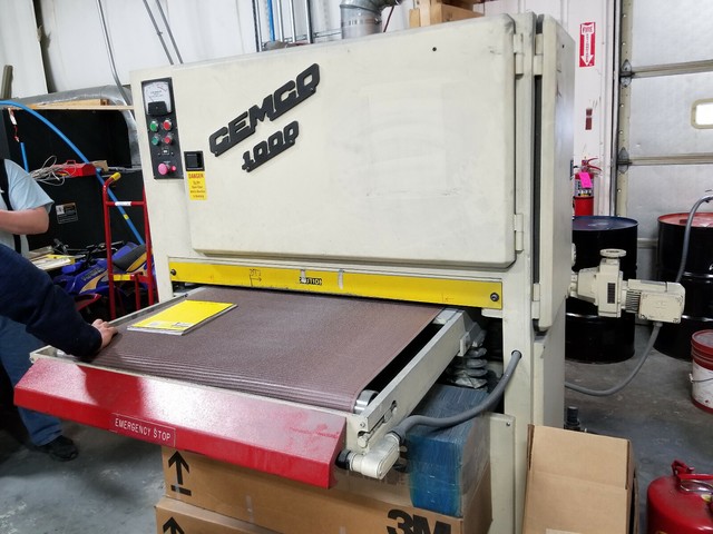 CEMCO 1000 Double Head 37 X 75 Wide Belt Sander for sale online | eBay