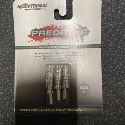 Nockturnal Lighted Nocks Predator Lighted Crossbow Nock Size 1 Green ...