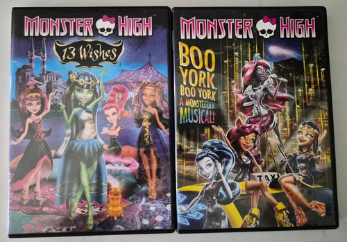 Monster High DVD Lot Of 2 Boo York & 13 Wishes Widescreen Very Good | eBay