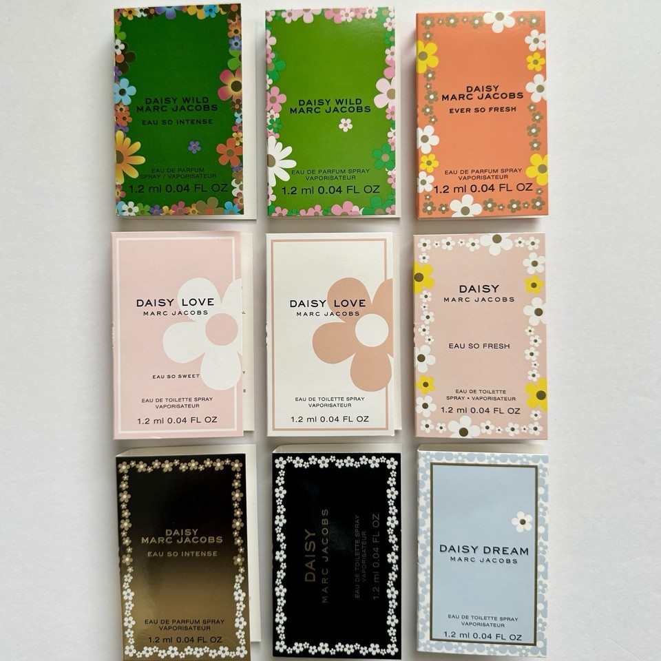 Marc Jacobs Perfume Collection Sample Spray Vial 19pc Set | eBay