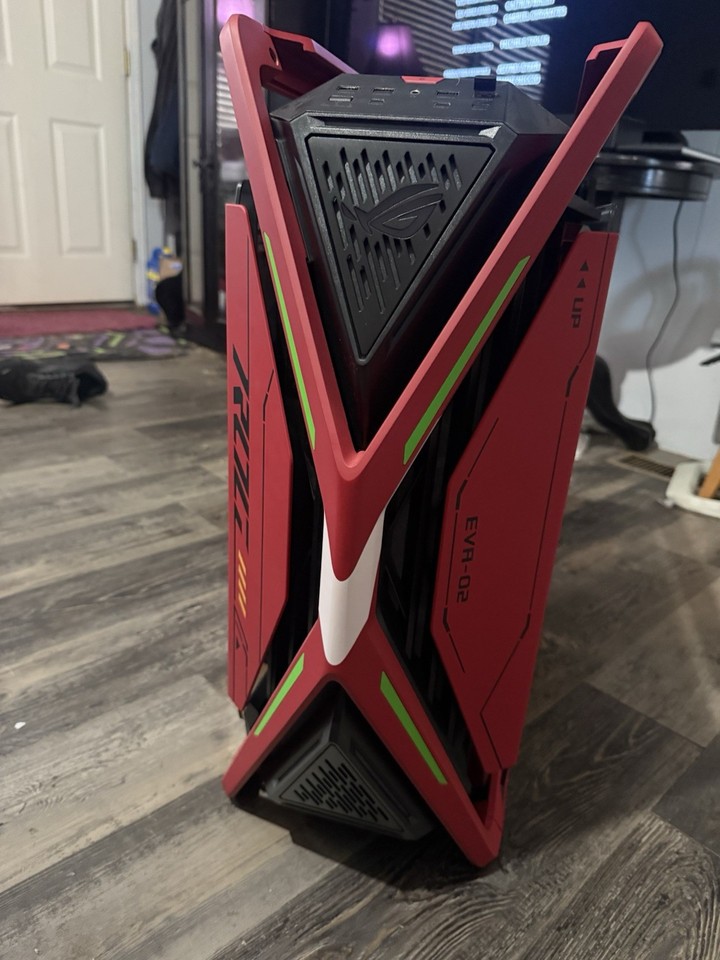 ROG HYPERION EVA-02 EDITION GAMING PC CASE ROG X EVANGELION COLLECTIBLE ...