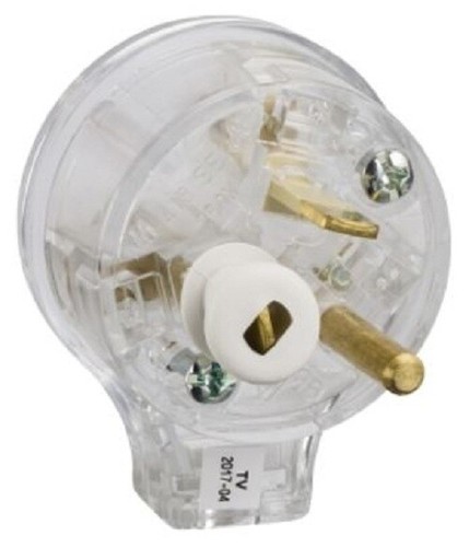 Clipsal REWIREABLE PLUG 10A 230V 3-Pin Safety Round Earth,Side Entry ...
