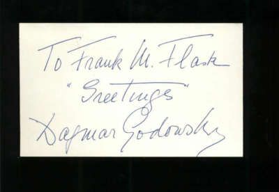 Dagmar Godowsky D.1975 Actress Signed 3" x 5" Index Card ID: 16513 | eBay