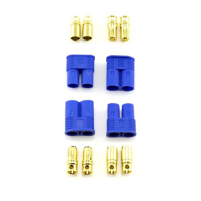 Hobbystar Ec8 Connectors Plugs 2 Pairs 190a High Current Spektrum ...