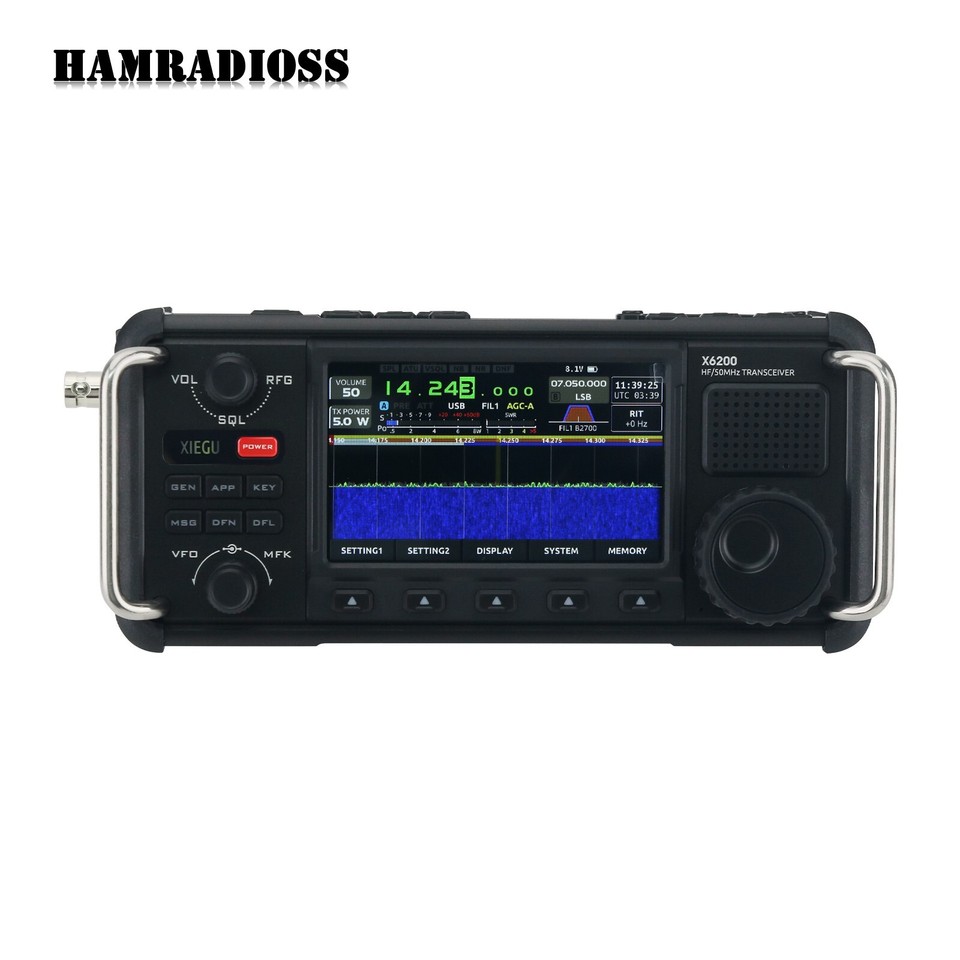 XIEGU X6200 SDR HF/50MHz Full Mode SSB/CW/AM/FM Shortwave Radio w/ 4'' HD Screen | eBay