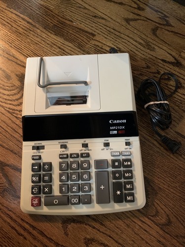 Canon MP21DX 12 Digit Electronic Printing Calculator Working | eBay