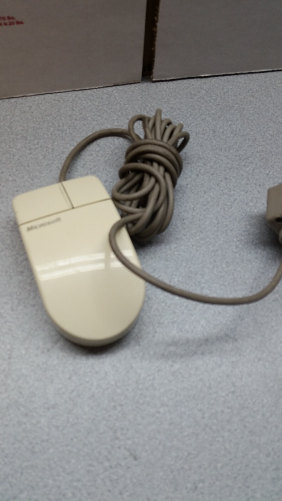 Vintage Microsoft Serial PC Computer Mouse 28898 No Software | eBay