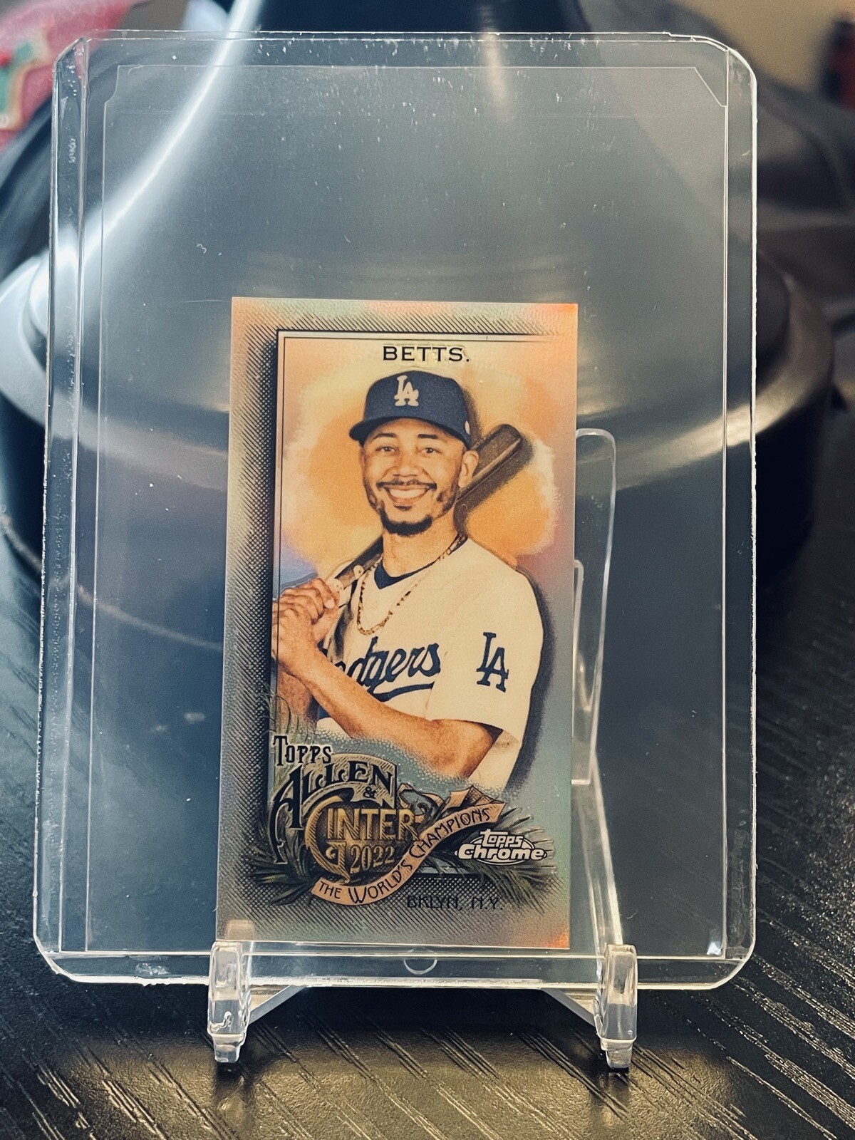 2022 Topps Allen & Ginter Chrome Mookie Betts Mini Refractor #49 MINT ...