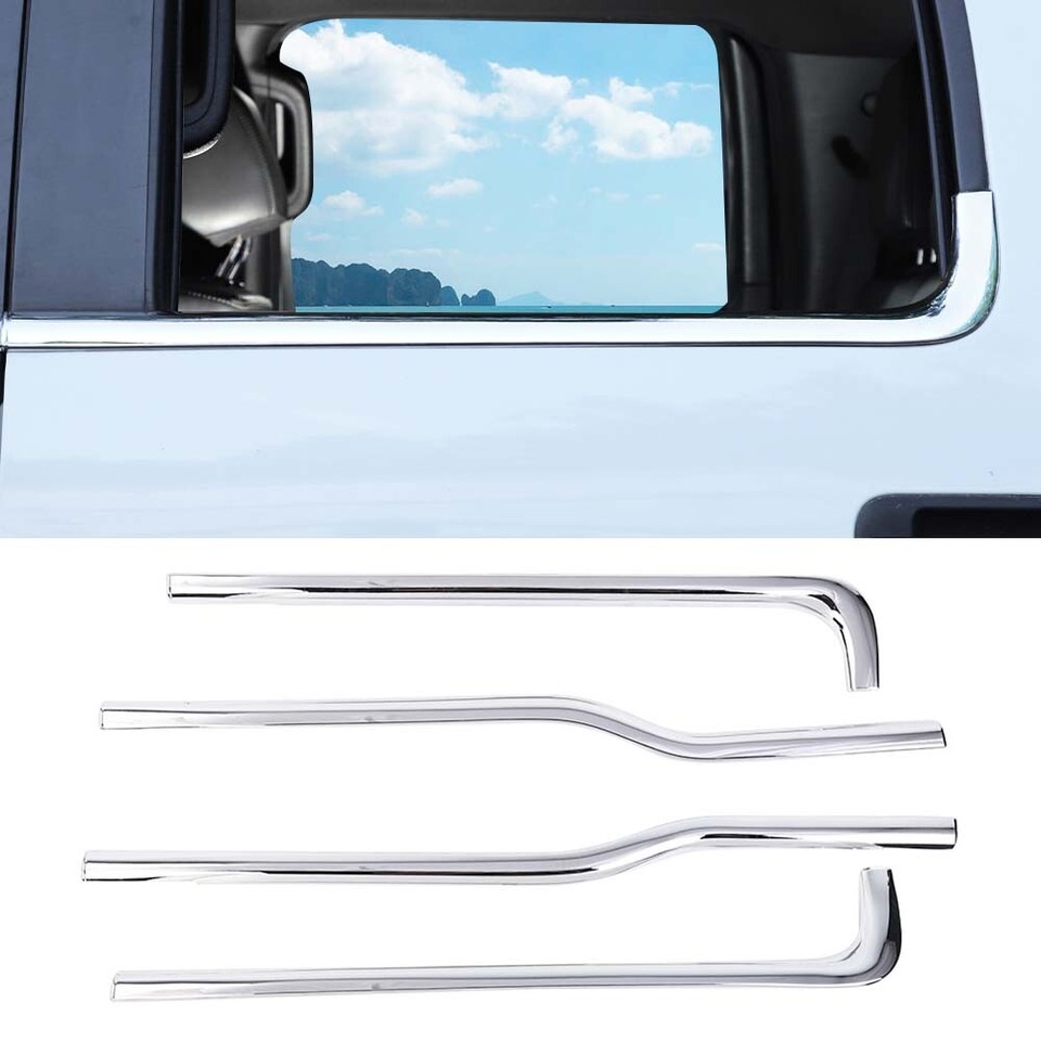 For 2009-2014 Ford F150 Crew Cab Chrome Window Sill Trim Covers ...