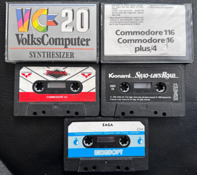 Commodore Cassettes, C64/C16 ... 5 X Used | eBay
