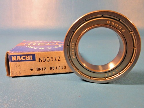 Nachi 6905ZZ, 2Z Single Row Deep Groove Ball Bearing (NTN, NSK, Koyo ...