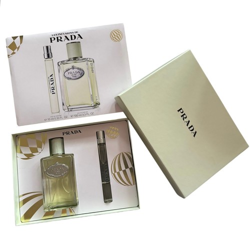 Prada Les Infusions d’Iris Gift Set 100ml + 10ml Travel Spray NIB Rare ...