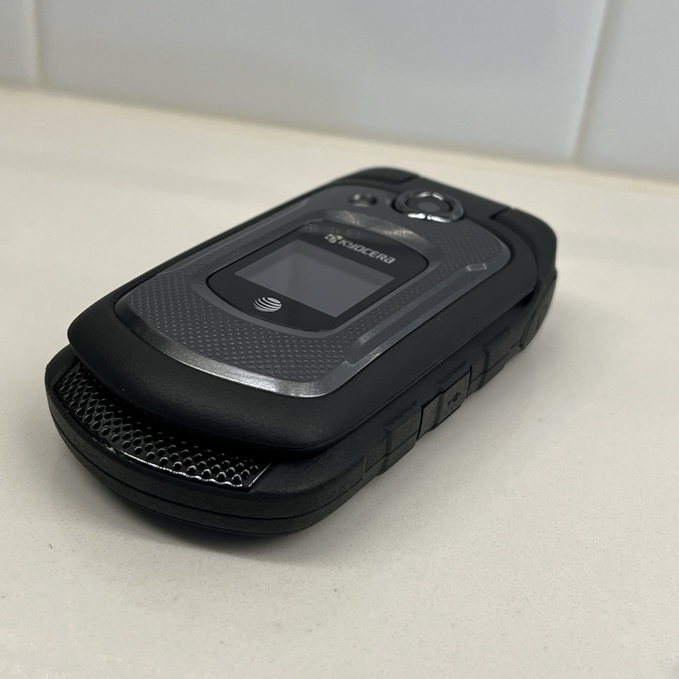 Kyocera DuraXE E4710 AT&T UNLOCKED GSM Rugged Cell Flip Phone Grey ...