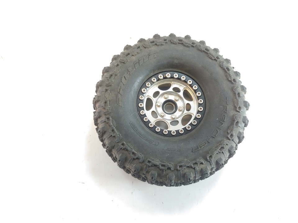 4x Proline Trencher 1.9" Crawler Tires on Metal Beadlock Wheels 12mm ...