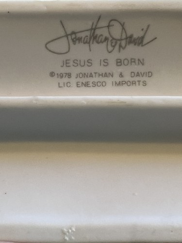 Precious Moments Jesus is Born 1978 Angel Shepard Enesco Jonathan ...