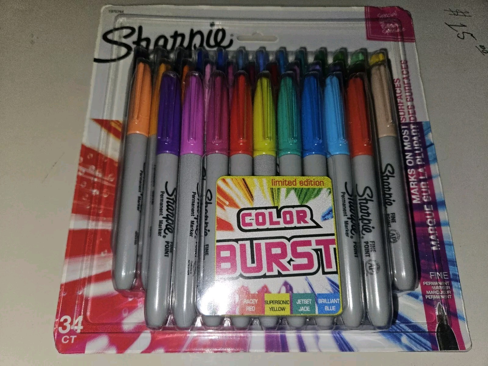 Sharpie Color Burst Limited Edition 34 Count Fine Point Permanent ...