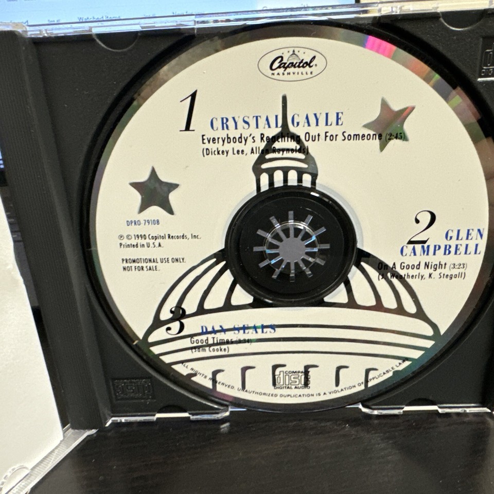 Capitol Records Promo CD DPRO-79108 Crystal Gayle Glen Campbell Dan ...