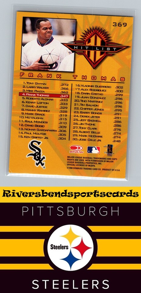 1998 Donruss #369 Frank Thomas | eBay
