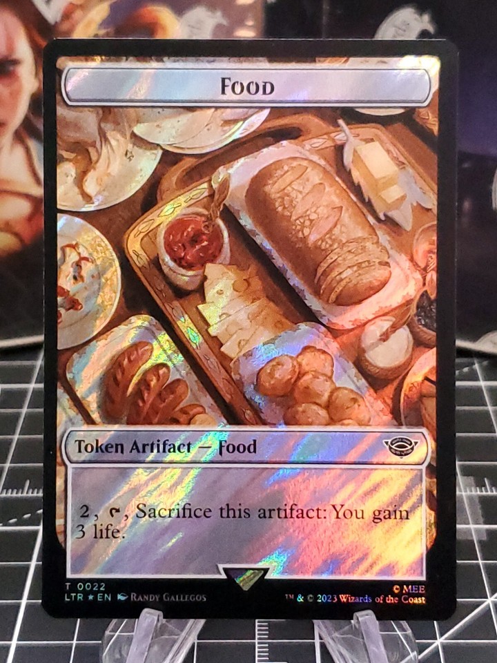 FOIL MTG SMAUG / FOOD Token SURGE FOIL T 0020/0022 Lord of the Rings NM ...