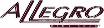 Allegro RV LOGO older Trailer Camper Decal | 32" x 8.5" | Multicolor ...