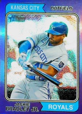 2023 TOPPS HERITAGE HIGH NUMBER PURPLE CHROME #583 JACKIE BRADLEY JR ...