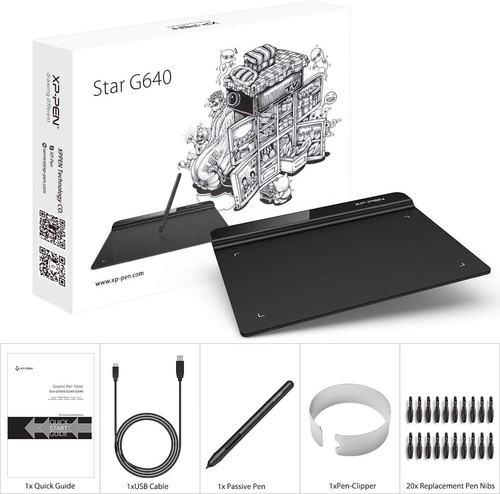 XP-Pen Star G640 6x4 Inch Graphic Pen Drawing Tablet USB Win/Mac | eBay