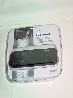 NEW TERK SMART HDMI SWITCH COMPONENT CONNECTOR HDMI-31 480p 720i/p ...