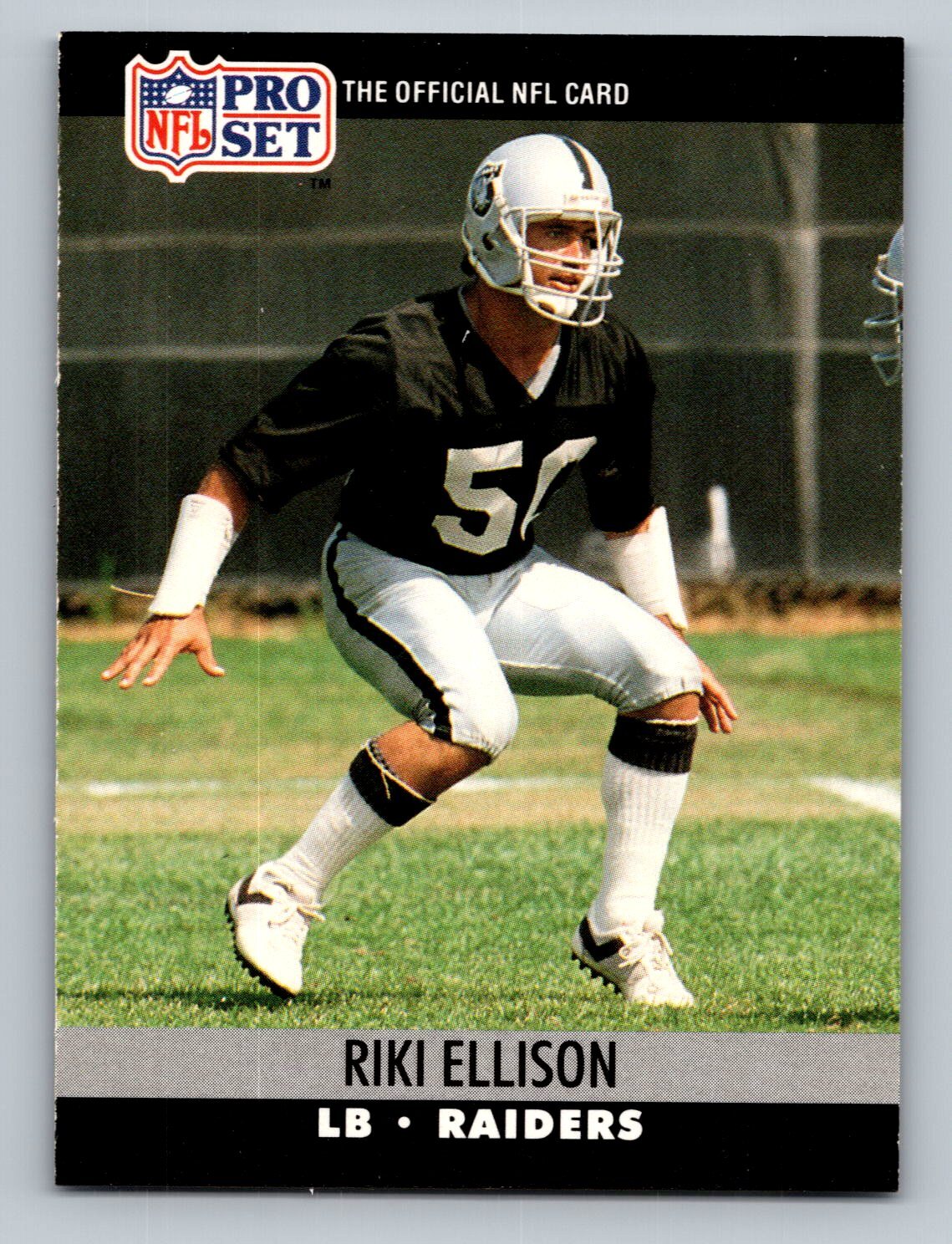 1990 Pro Set #543 Riki Ellison Los Angeles Raiders | eBay