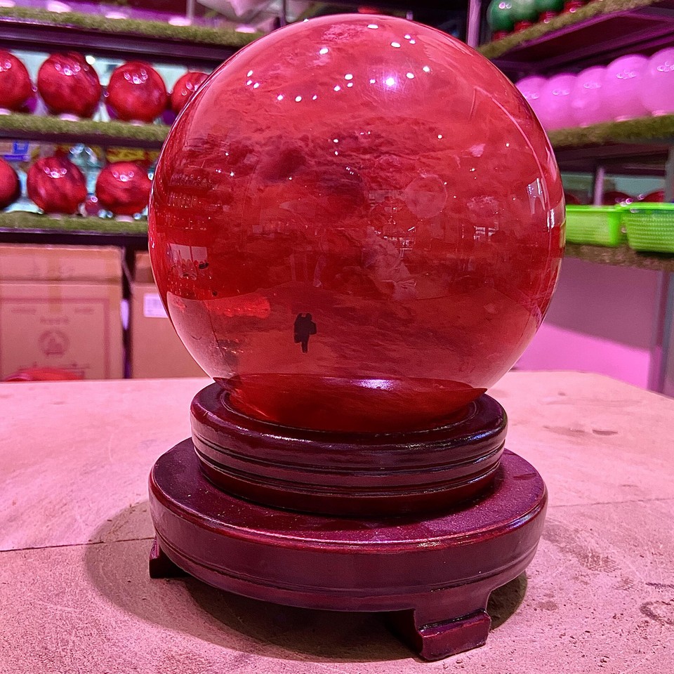 7.6LB Natural Red melting stone crystal Ball Quartz Crystal Sphere ...