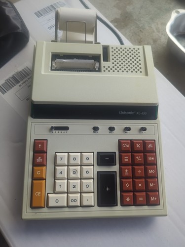 Vintage Unisonic XL-130 Electronic Printing Calculator Adding Machine ...