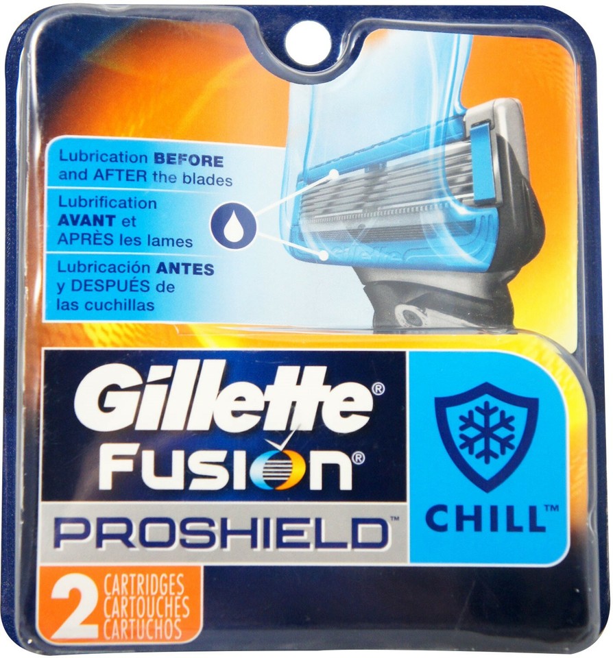 Gillette Fusion 5 Proshield Chill Razor Blades Refill Cartridges ft ...