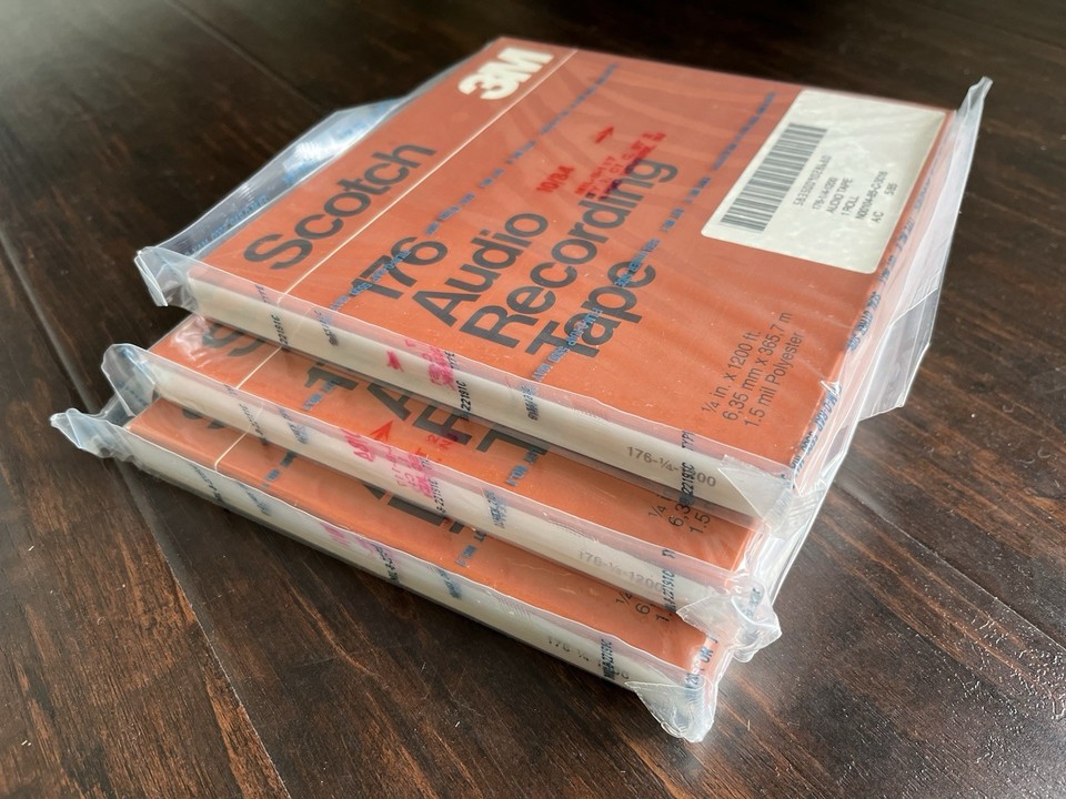 BRAND NEW Scotch 176 Audio Recording Tape, 1/4" x 1200' 3M Reel-To-Reel ...