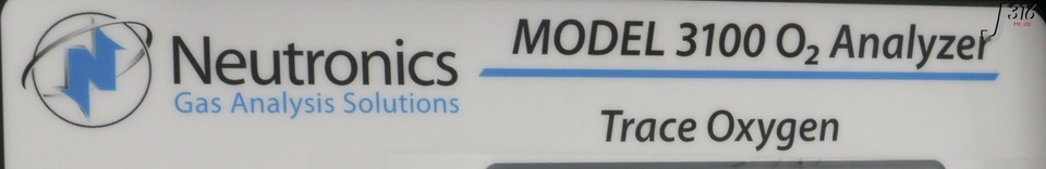 29675 NEUTRONICS APPLIED MATERIALS OXYGEN ANALYZER MODEL 3100 0195 ...