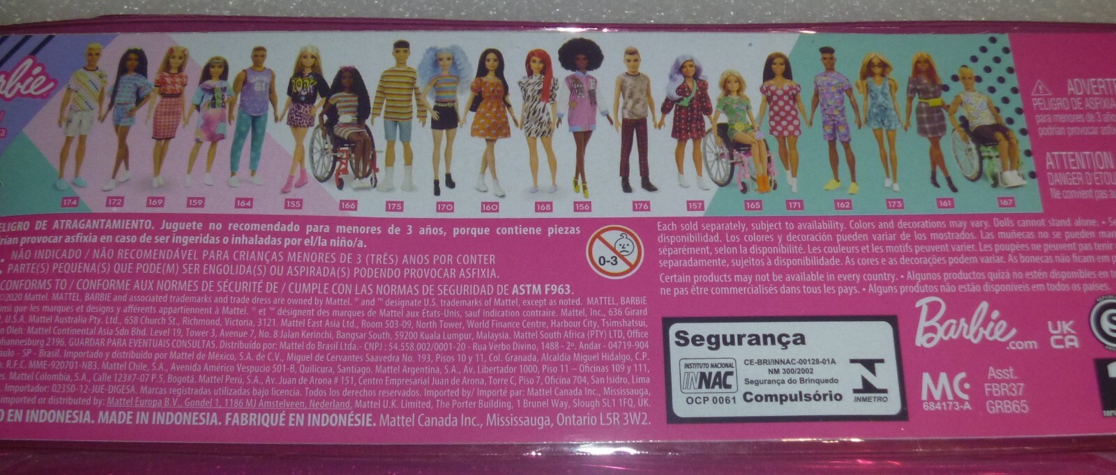 Barbie Fashionista #173 Doll Blonde Hair With Sunglasses Kid Toy Gift ...