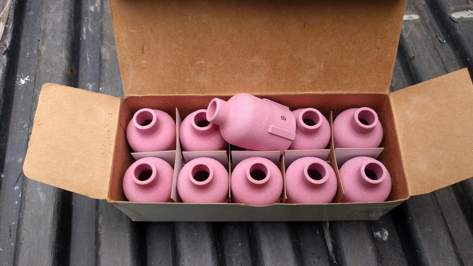 TIG Welding 57N75 #6 Large Ceramic Cup Gas Lens Nozzle 3/8" 17 18 26 10 ...