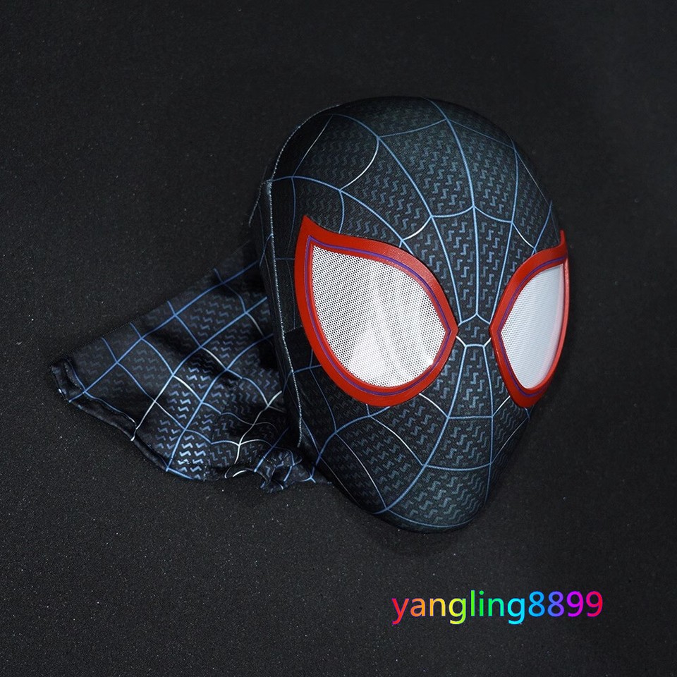 Spider-Man: Across the Spider-Verse Miles Morales Mask Helmet Handmade ...