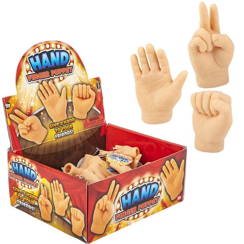CASE 72 HAND FINGER PUPPET - Tiny Hands Soft Realistic Magic Trick GaG ...