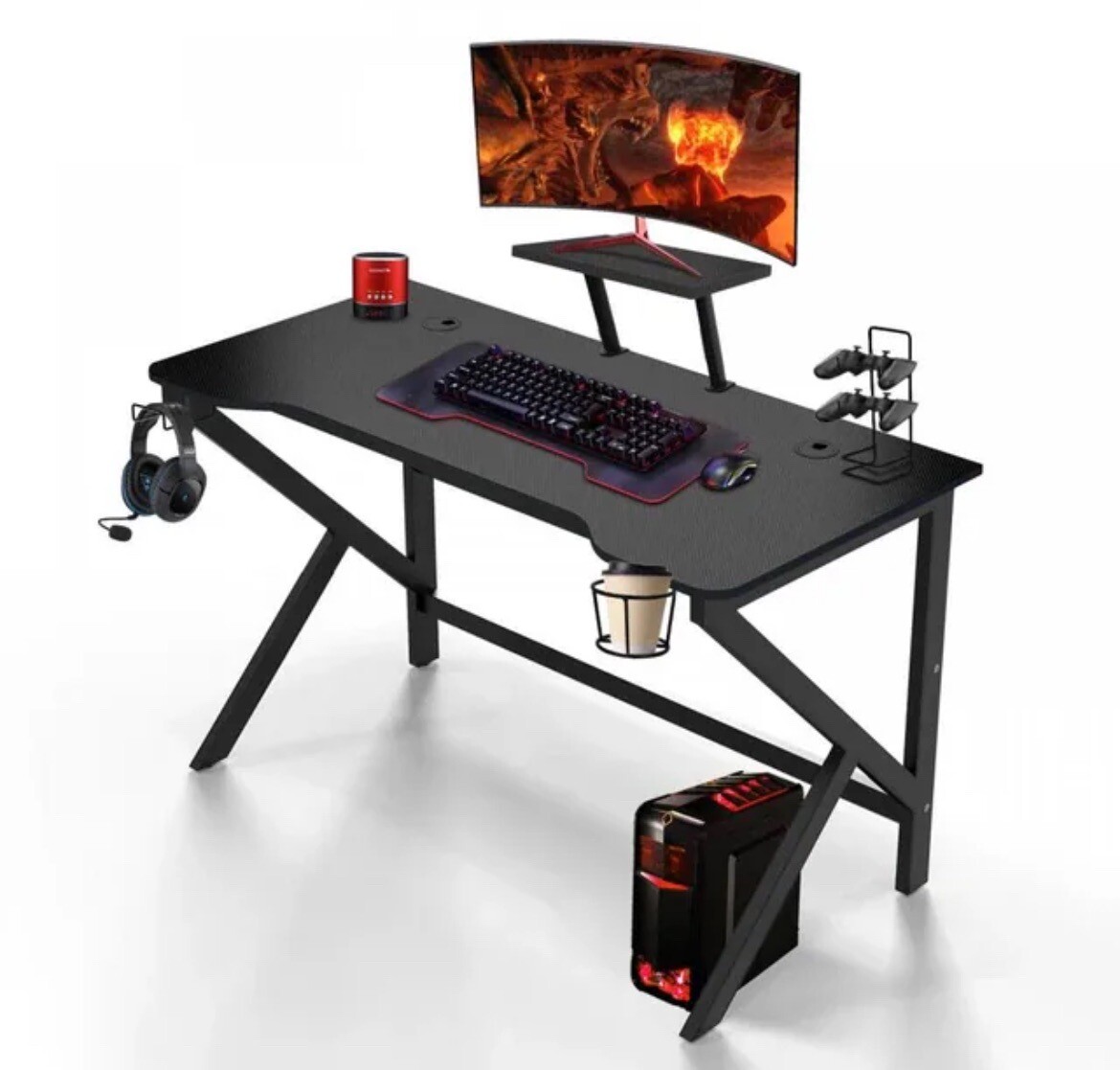 Gaming Desk Multifunction Computer Laptop Gamer Table With Computer ...