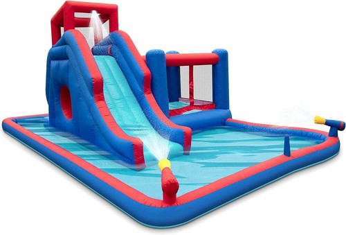Deluxe Inflatable Water Slide Park – Heavy-Duty Nylon Bounce House | eBay