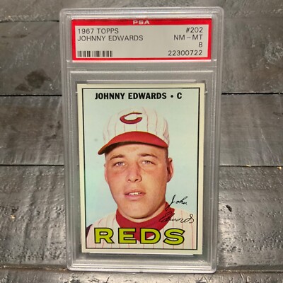 1967 Topps Johnny Edwards #202 *Reds* PSA 8 NM-MT | eBay