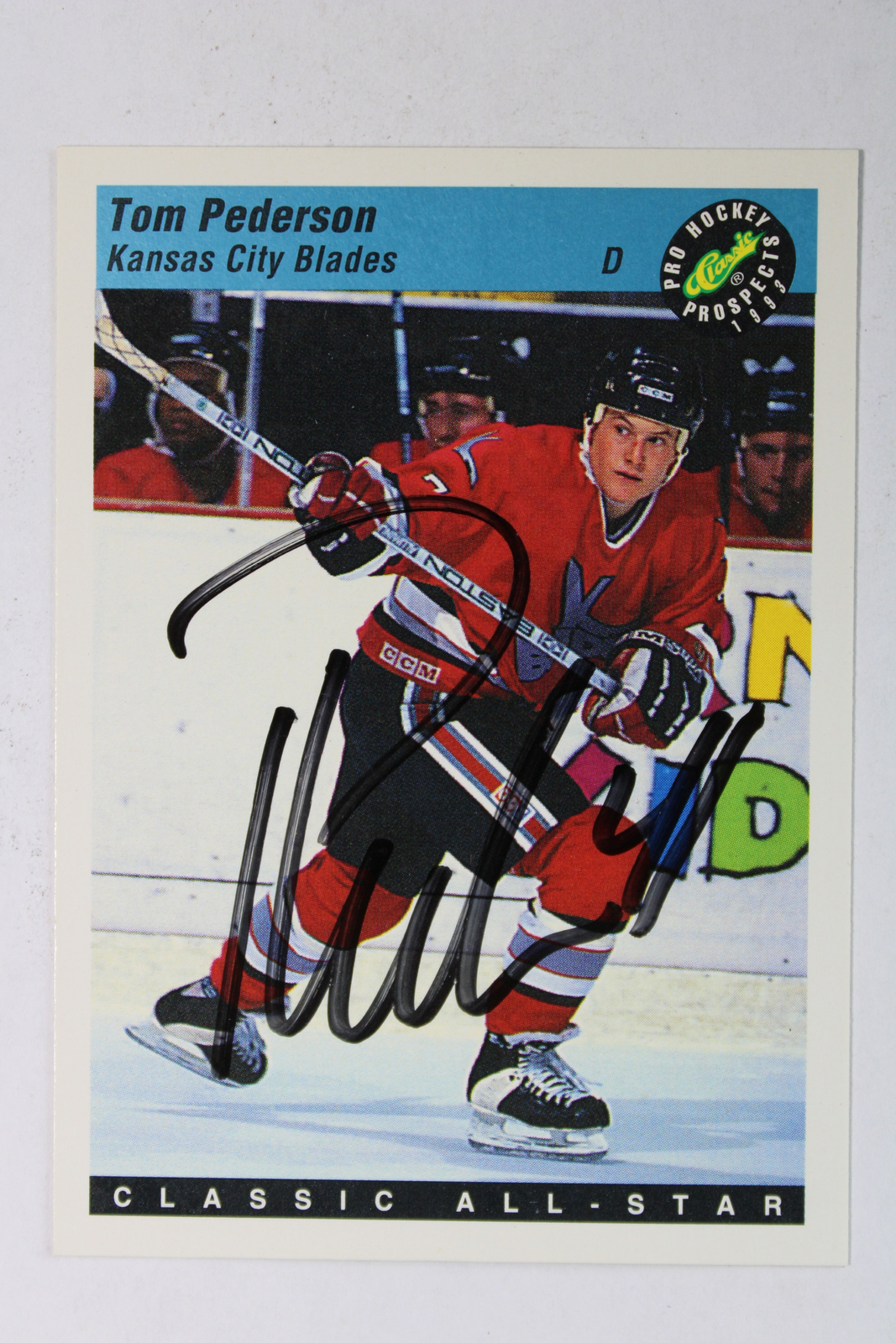 1992-93 Classic #145 Tom Pederson Autograph | eBay