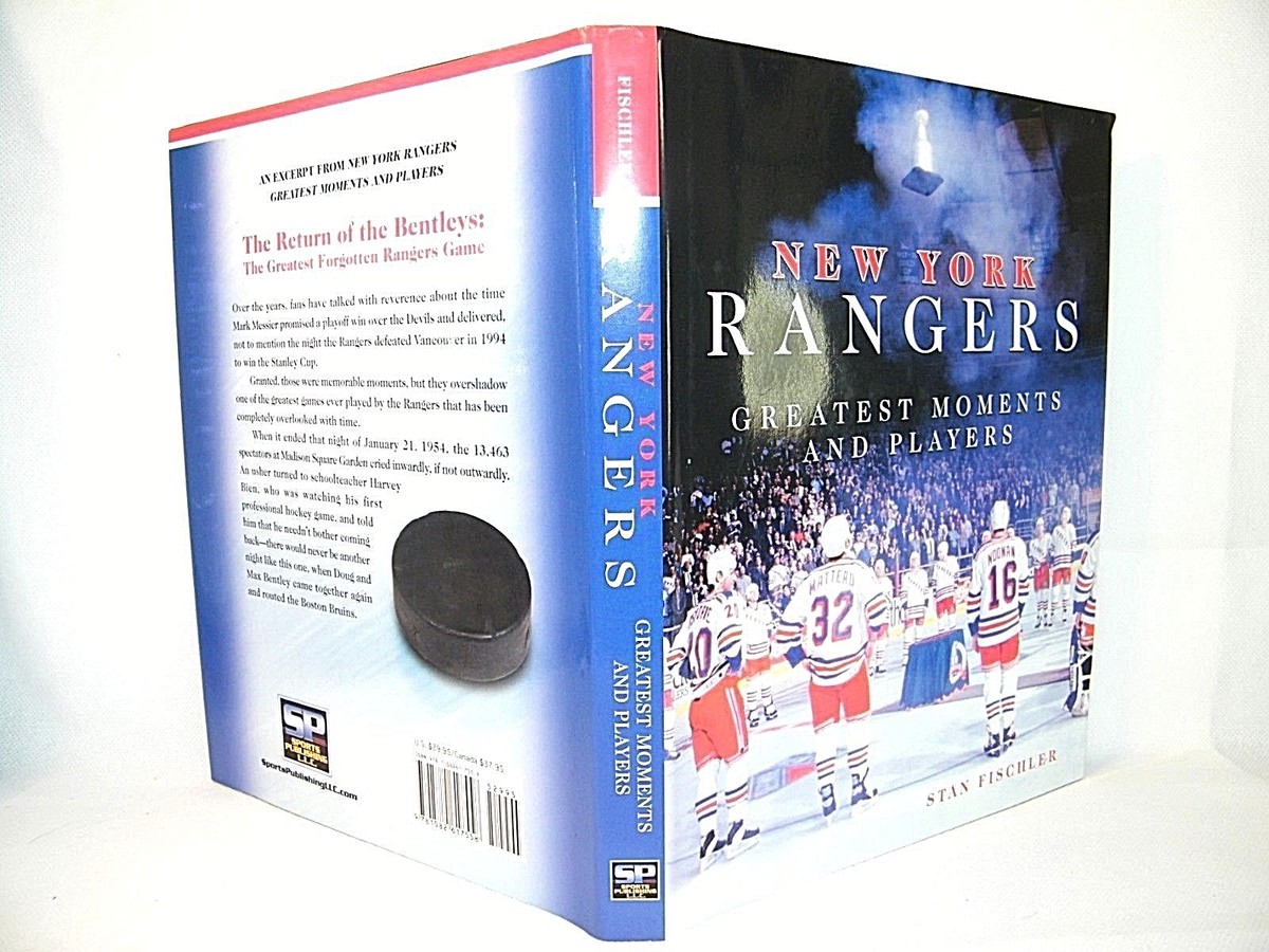 A NHL New York Rangers Greatest Moments And Players Book By Stan Fischler