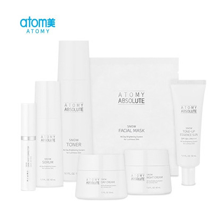 ATOMY Absolute Snow 7ea Set All Day Brightening for Luminous skin K ...